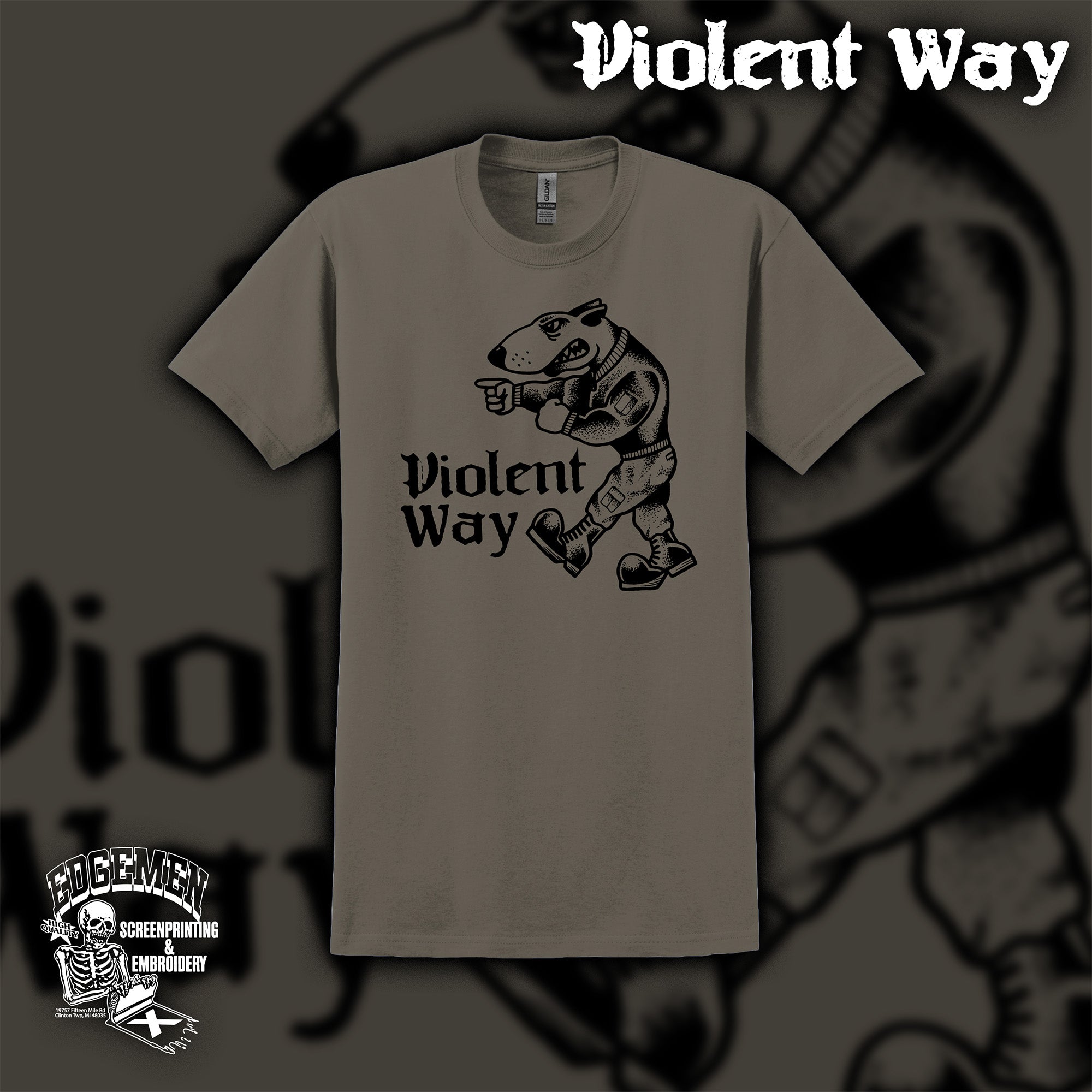 VIOLENT WAY | Pointing Dog Tee – Edgemen Store